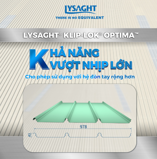 TÔN LYSAGHT, LYSAGHT BLUESCOPE, LYSAGHT CLIPLOCK